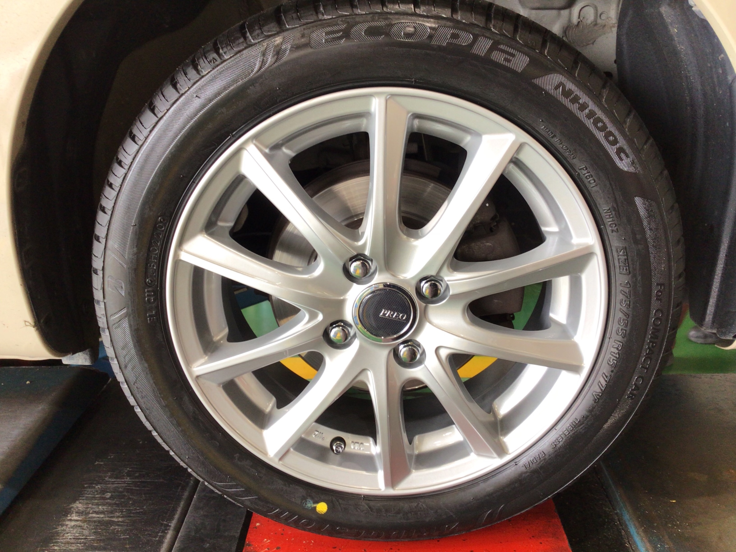 【好事例集】ブーン タイヤ・アルミセット取り付け 175/55R15 インチアップ | 店舗おススメ情報 | タイヤ館 北本（埼玉県）