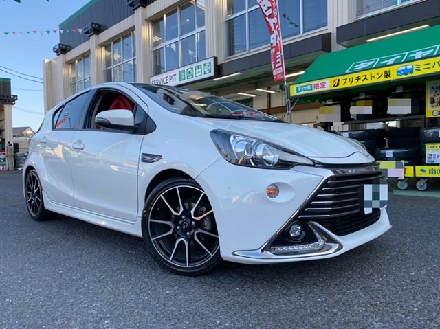 【トヨタ NHP10 アクア Gs】タイヤ交換を行いました | 店舗おススメ情報 | タイヤ館 阿見（茨城県）