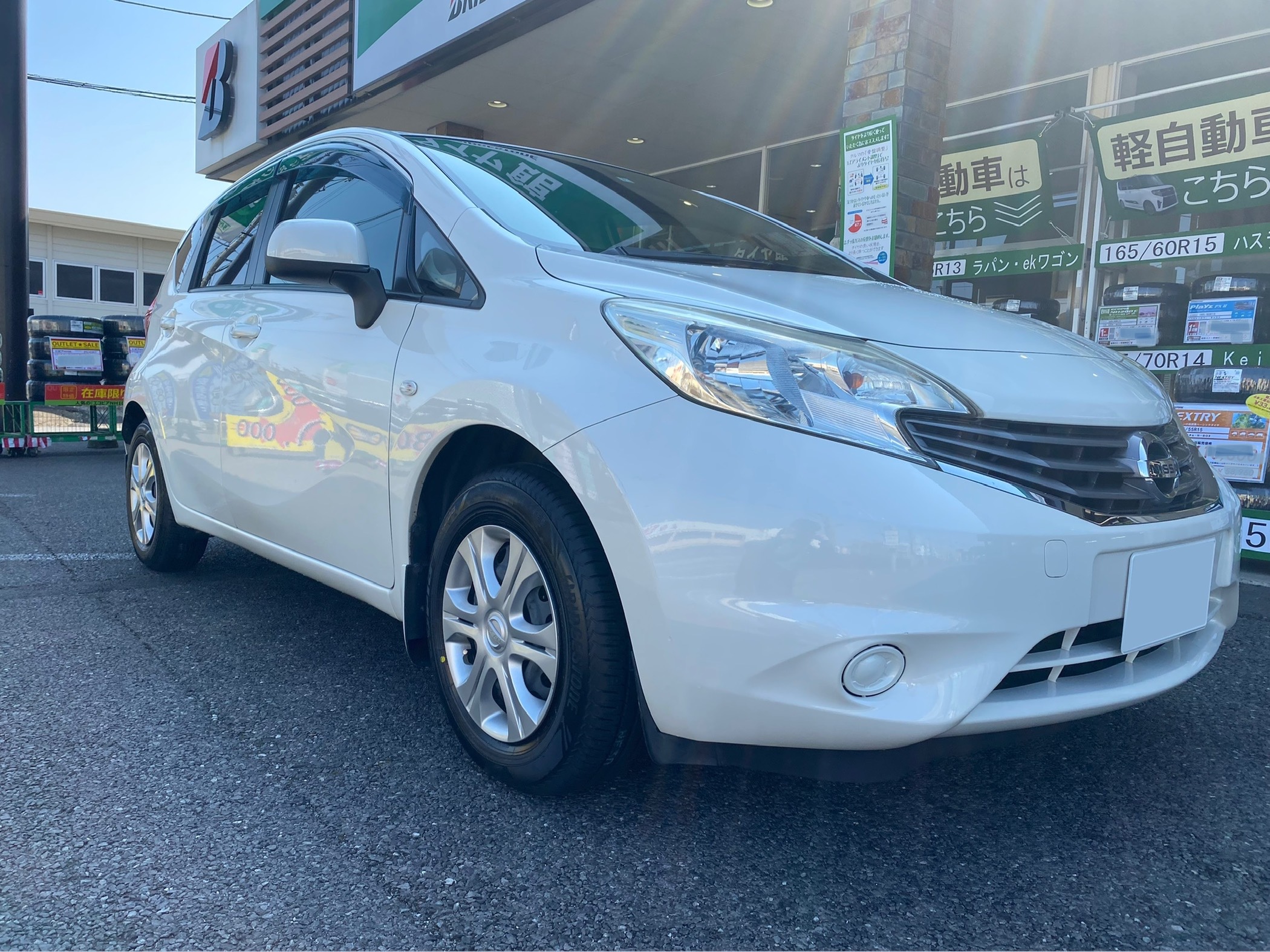 【日産・ノート・DBA-NE12】タイヤ交換 | 店舗おススメ情報 | タイヤ館 うしく上柏田（茨城県）