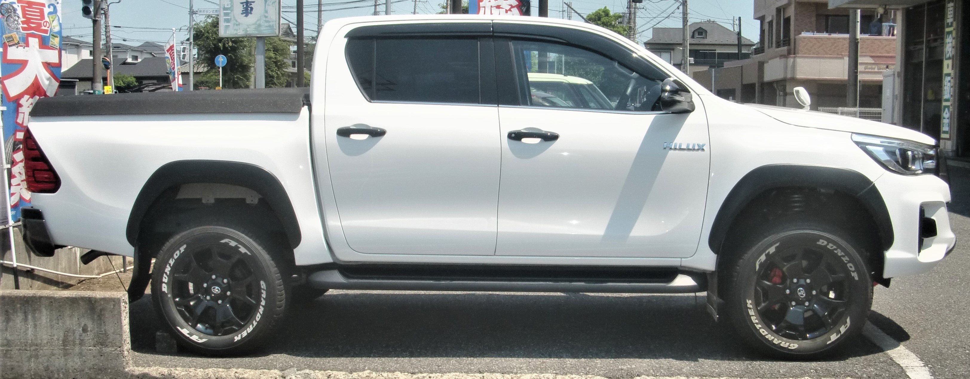 GUN125型ハイラックス、リフトアップ＆アライメント調整！ | 店舗おススメ情報 | タイヤ館 おゆみ野（千葉県）