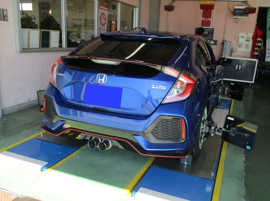 アライメント★ホンダ シビック（FK7）★ | 店舗おススメ情報 | タイヤ館 イオンモール高岡 | タイヤからはじまる、トータルカー ...
