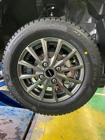 AR12ぞくぞく取付♪ ～納車後ミライースにVRX3セット～ | スタッフ日記 | タイヤ館 盛岡北 | タイヤからはじまる、トータルカーメンテナンス タイヤ館グループ