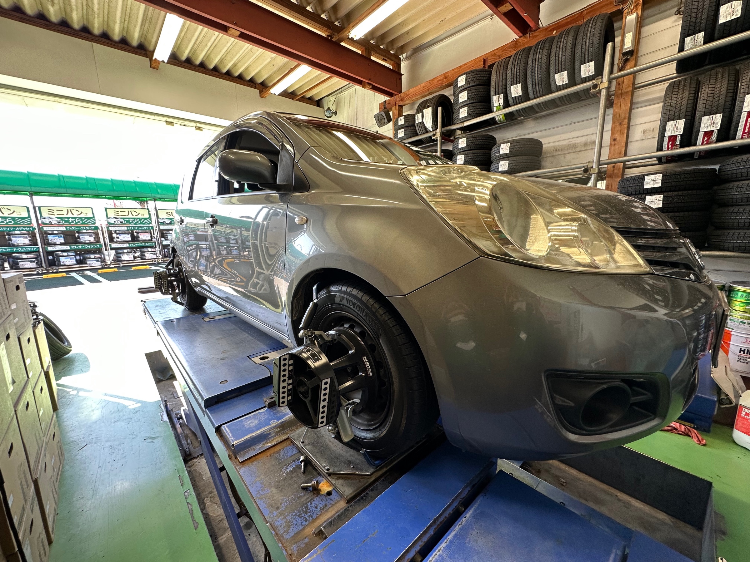 【NISSAN・NOTE・E11】KYB NEW SR SPECIAL /RS★R DOWN取付け | 店舗おススメ情報 | タイヤ館 土浦北インター