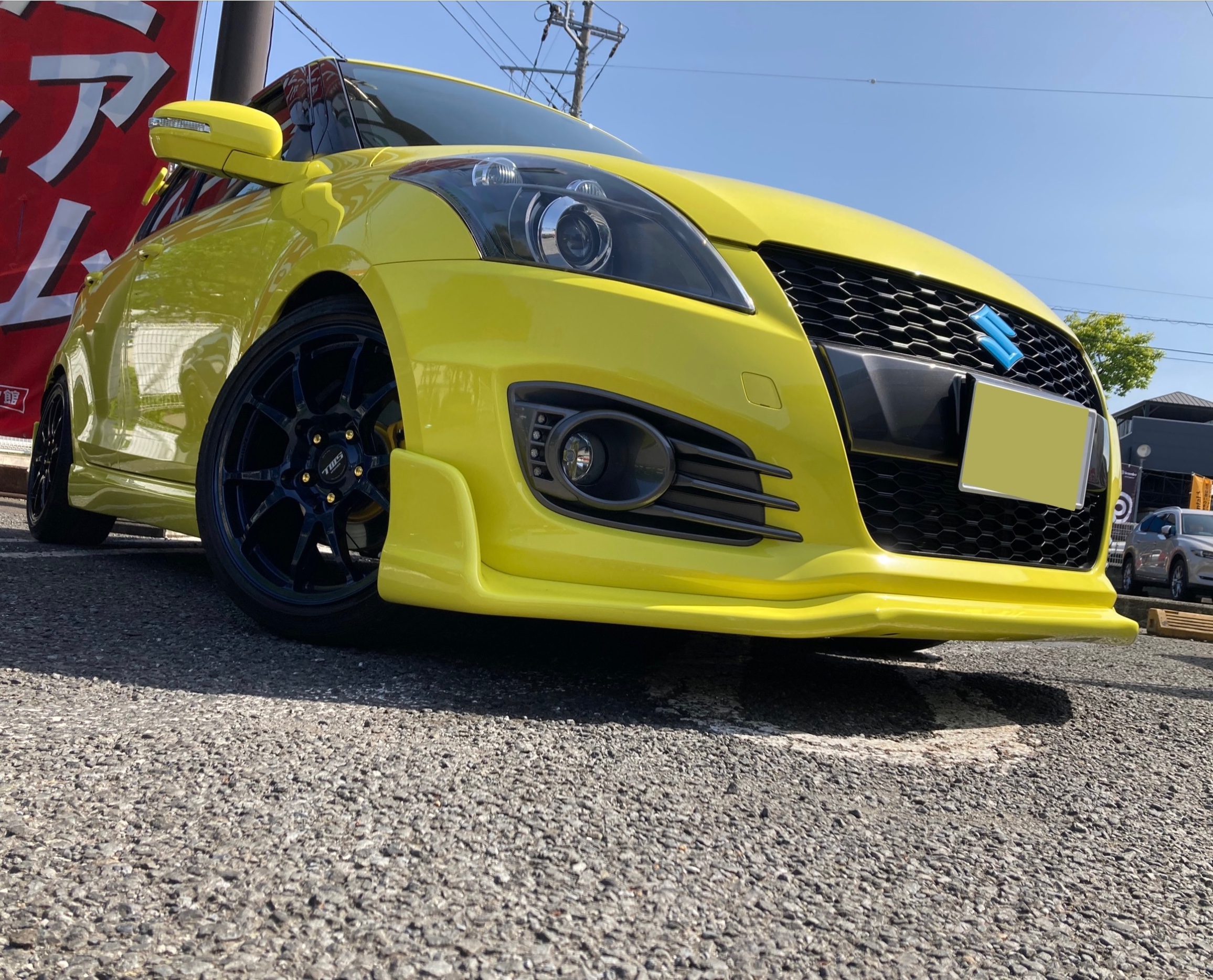 ZC32S TWS装着！！ | スズキ スイフトスポーツ ホイール タイヤ・ホイール関連 > タイヤ・ホイール交換 | サービス事例 | タイヤ館 府中 | 東京都のタイヤ、カー用品ショップ ...