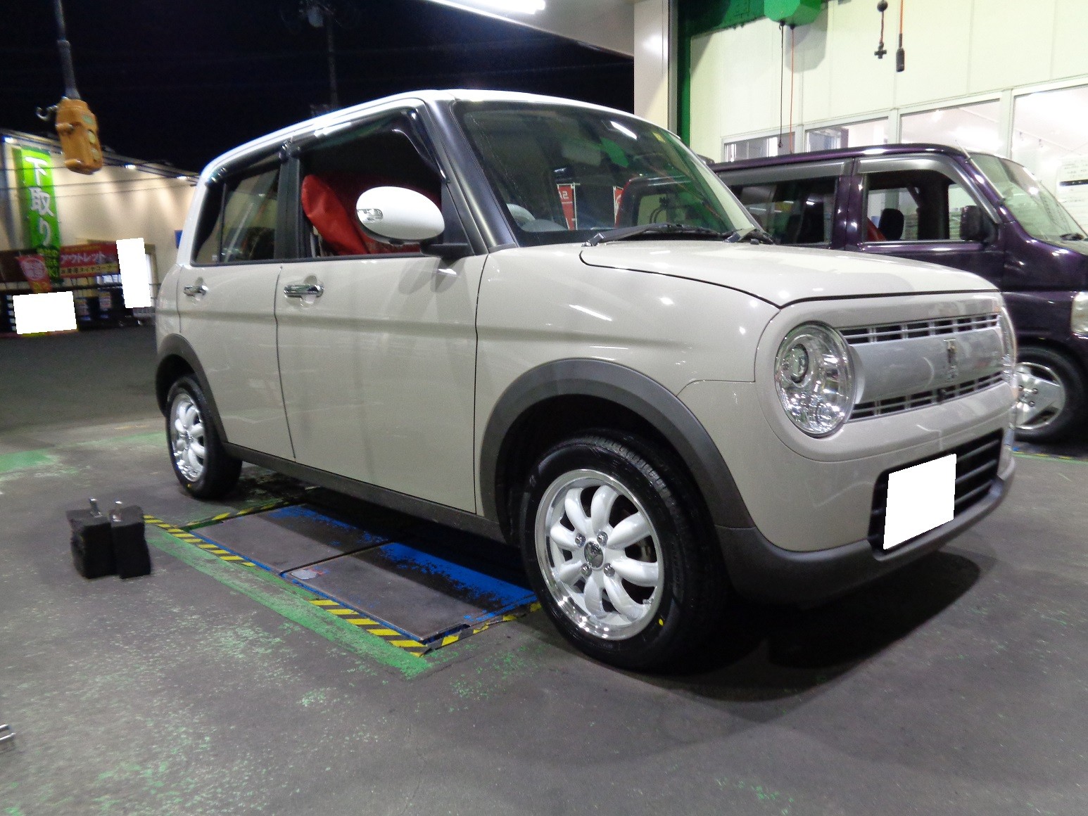 HE33型ラパン ホワイトカラー ララパームカップで可愛い仕上げ | 店舗おススメ情報 | タイヤ館 加古川中央（兵庫県）