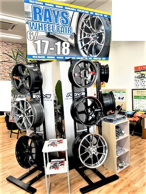 RAYS WHEELフェア 【TEAM DAYTONA F6Gain BLACK EDITION】 | 店舗おススメ情報 | タイヤ館 倉吉（鳥取県）
