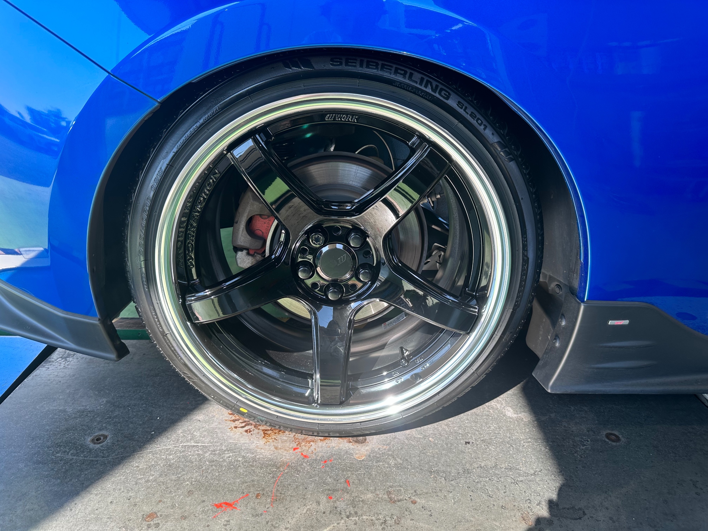 スバルBRZ ZC6にWORK EMOTION T5R 2P ブラックカラー18インチ取り付け♪ | 店舗おススメ情報 | タイヤ館 堺北（大阪府）