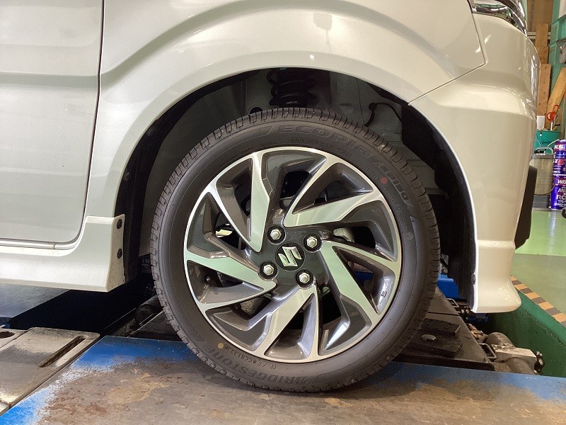 【スズキ：ワゴンR MH95S系】 車高調取り付けおまかせください！！ | 店舗おススメ情報 | タイヤ館 松原（大阪府）