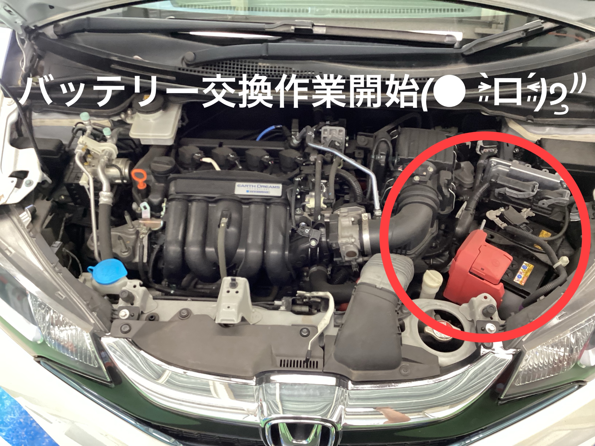 ホンダ／フィットハイブリッド バッテリー交換 | 店舗おススメ情報 | タイヤ館 平塚（神奈川県）