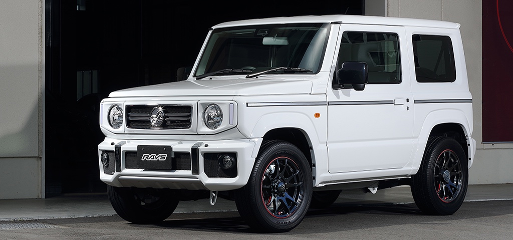 スズキ ジムニー JB64型 RAYSさんのグラムライツ57JVを比べてみましょう♪ | 店舗おススメ情報 | タイヤ館 下松（山口県）