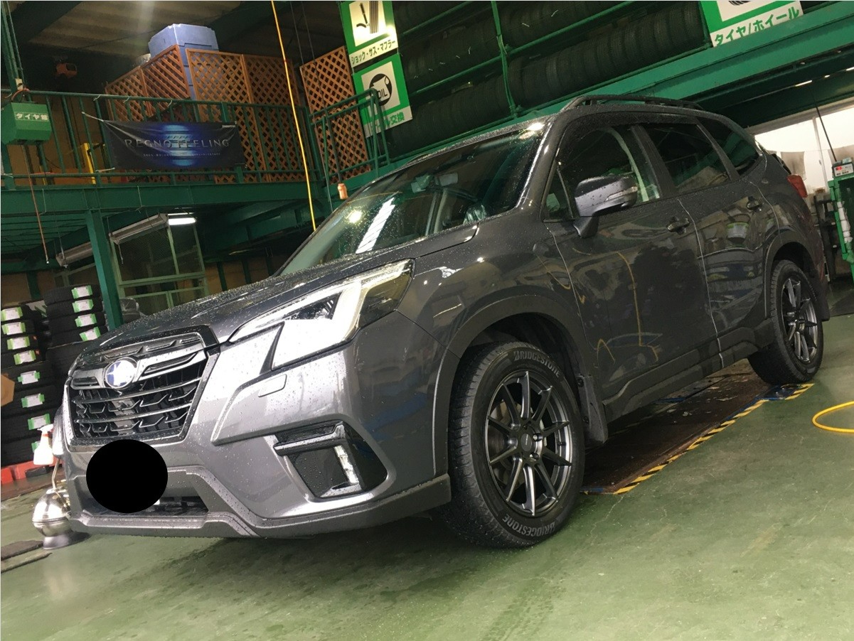 【スバル：フォレスター（SK9）/スタッドレスアルミセット取付】ポテンザSW010限定カラー装着 【グループ店事例】 | 店舗おススメ情報 ...