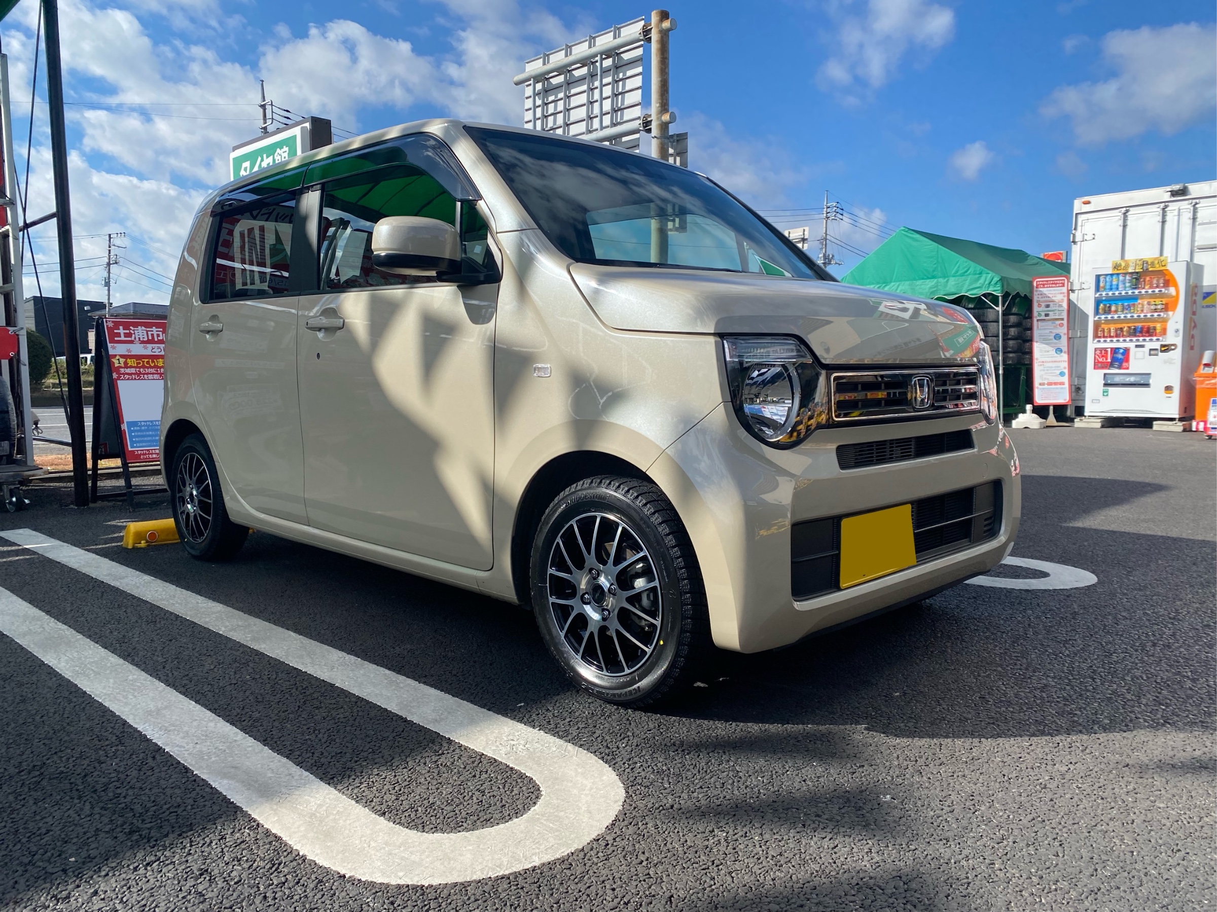 【ホンダ・N-WGN・JH3】スタッドレスホイールセット取り付け☆ | 店舗おススメ情報 | タイヤ館 土浦北インター（茨城県）