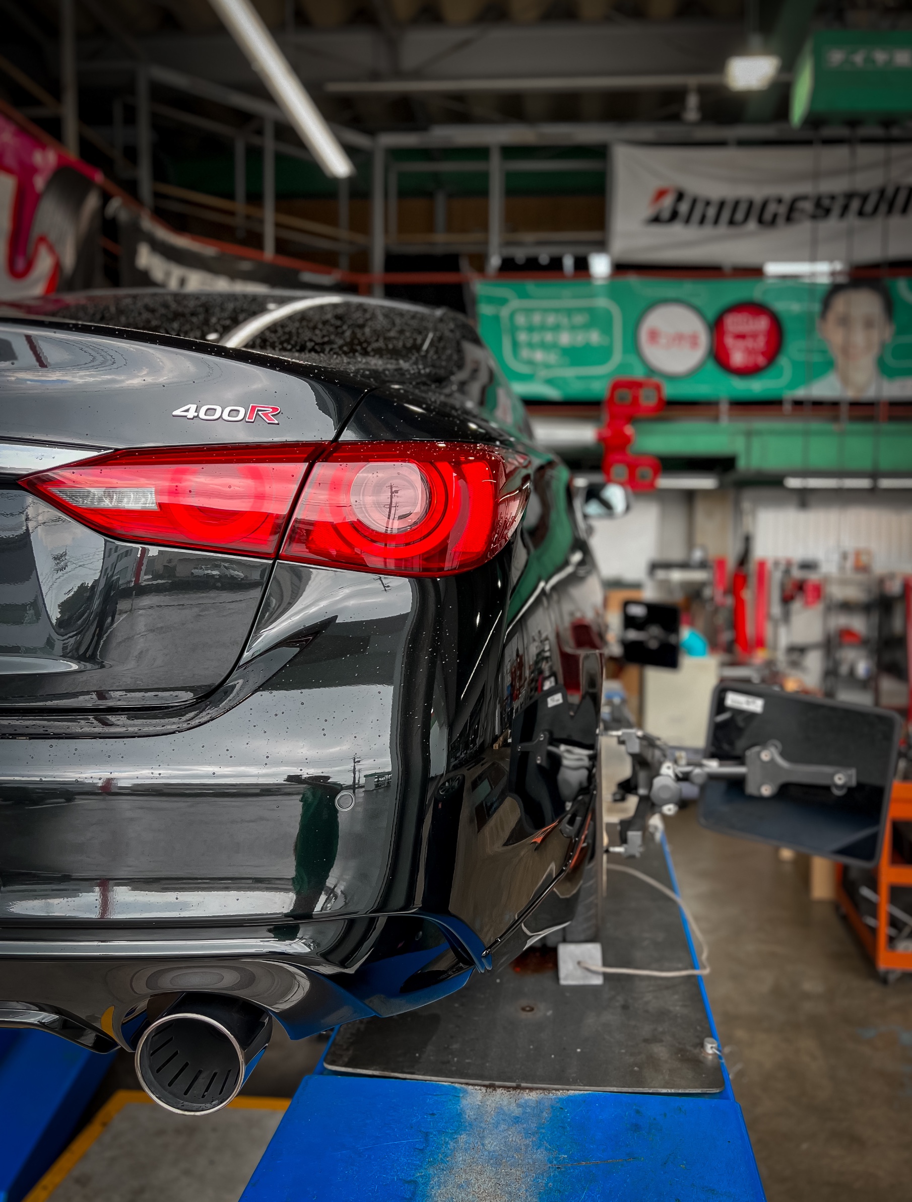 スカイライン V37 400R アライメント | 店舗おススメ情報 | タイヤ館 福井ｲﾝﾀｰ（福井県）