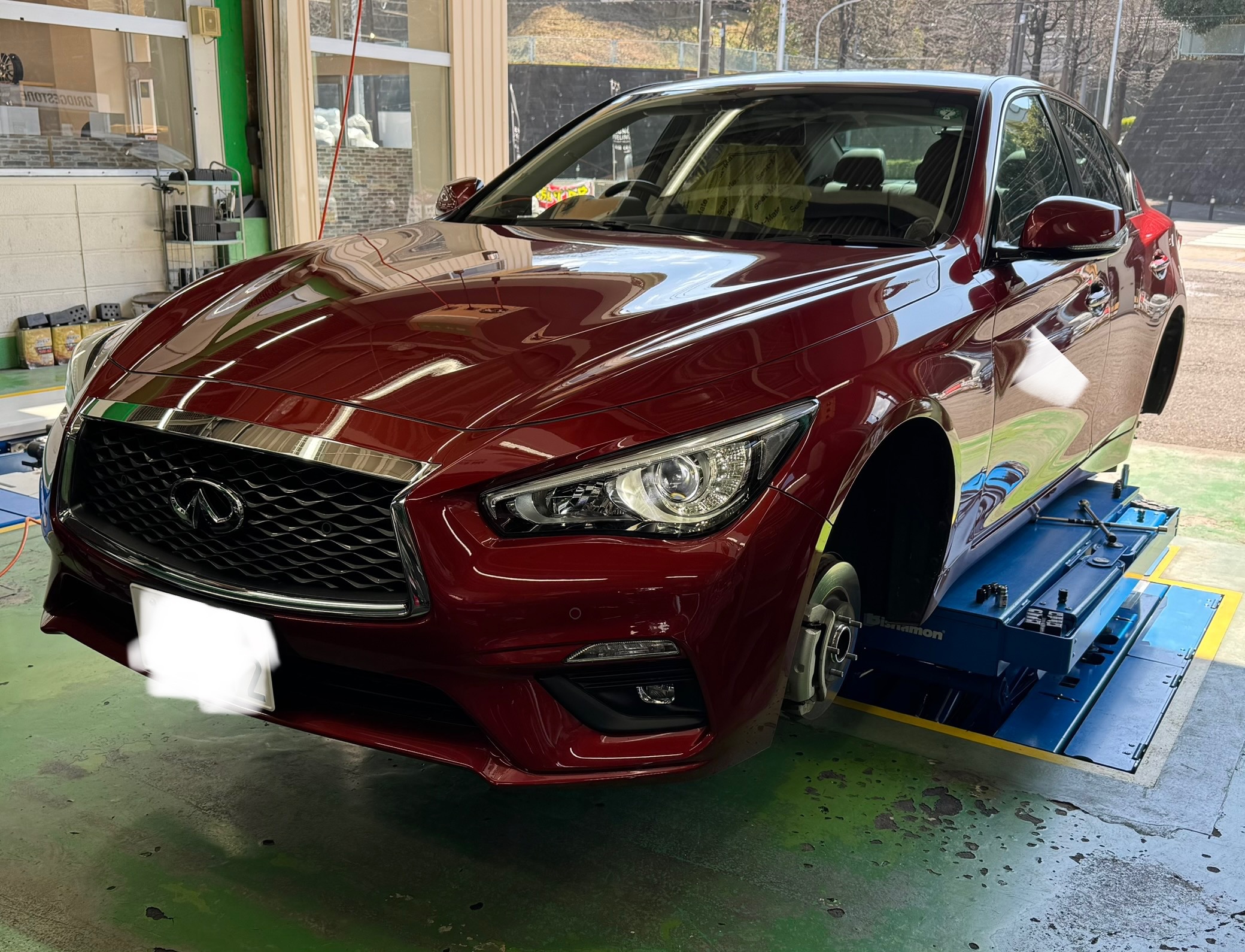 V37 スカイライン 空気圧センサーTPMS交換 | 店舗おススメ情報 | タイヤ館 ジャパン宮前（神奈川県）