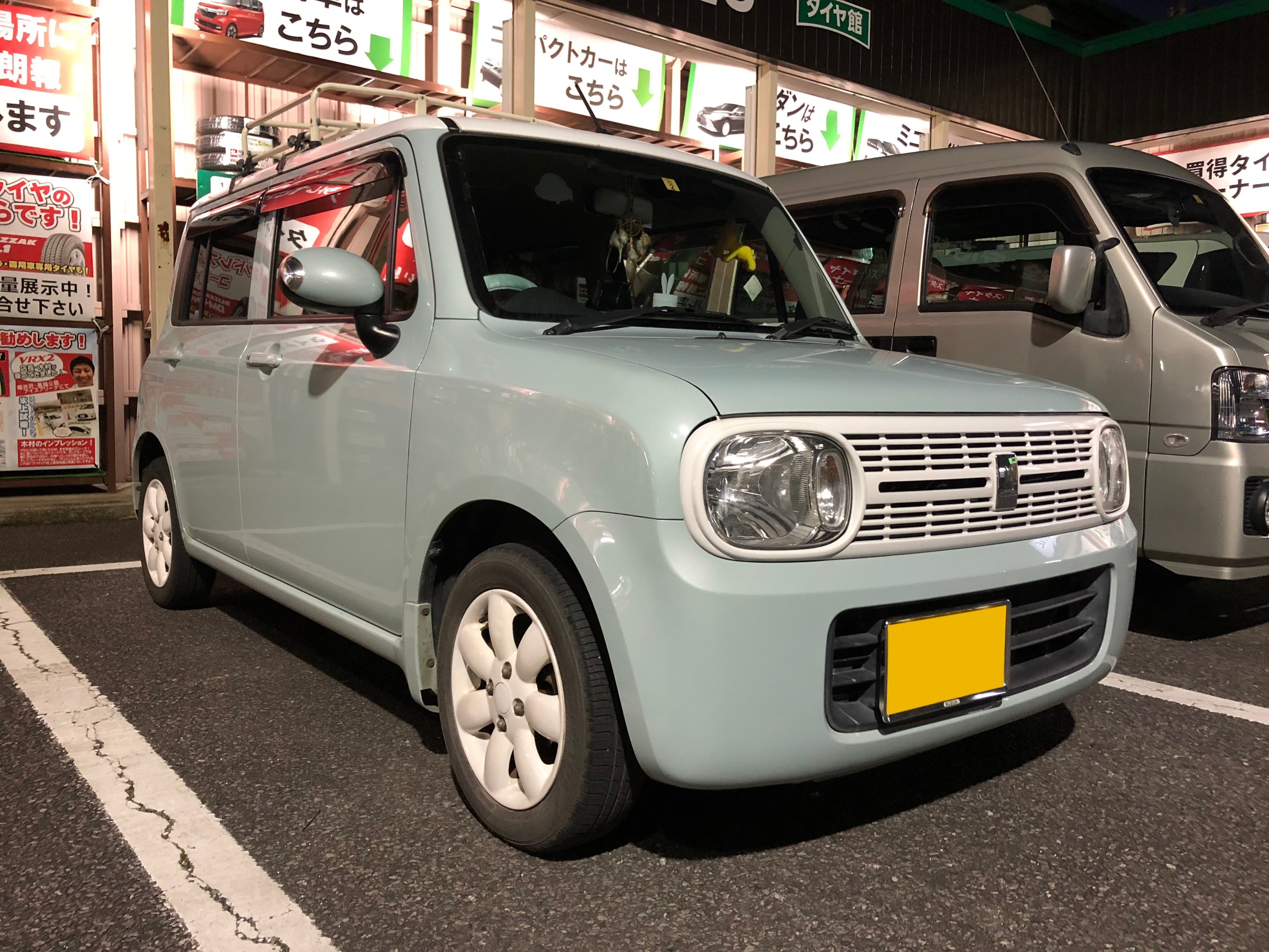 【スズキ・ラパン・HE22S】アライメント調整 | 店舗おススメ情報 | タイヤ館 うしく上柏田（茨城県）