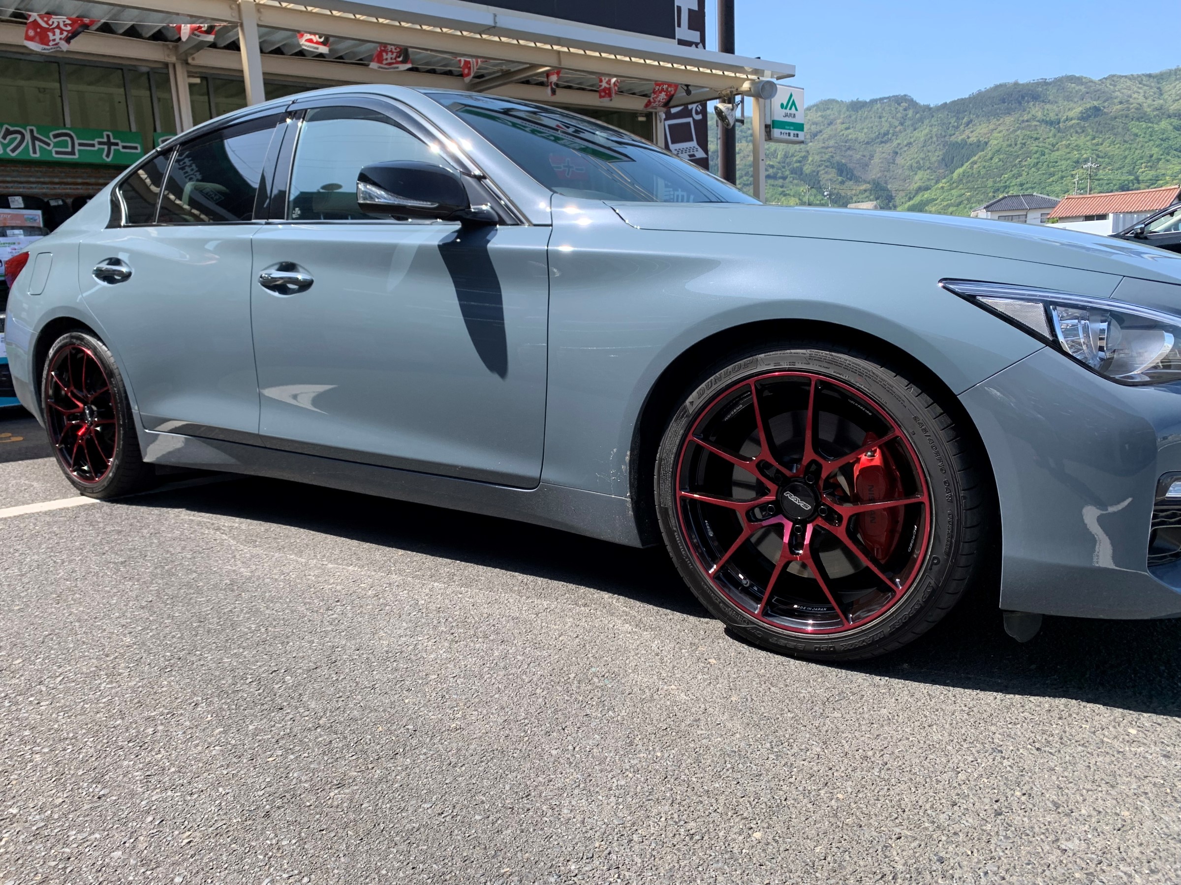 スカイライン RAYS G025取付 | 店舗おススメ情報 | タイヤ館 出雲（島根県） | タイヤからはじまる、トータルカーメンテナンス ...