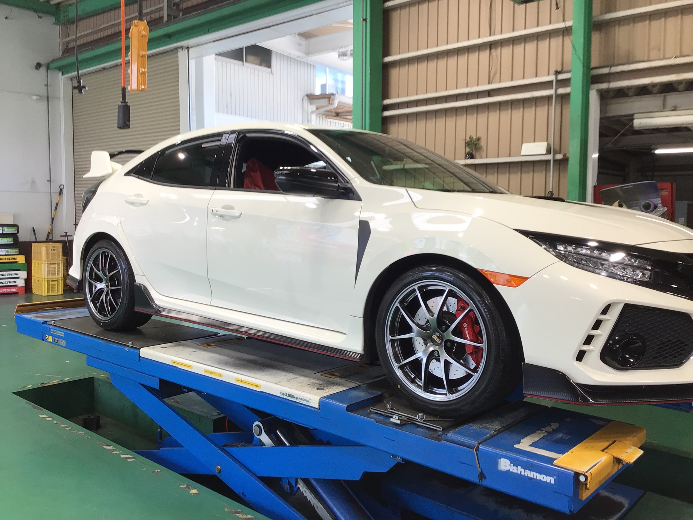 【ホンダ シビックタイプR FK8】BBS タイヤホイール交換 アライメント調整 | 店舗おススメ情報 | タイヤ館 有田