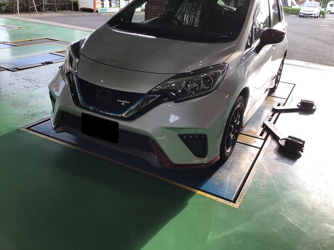 日産ノートNISMO（E12) CUSCOパワーブレース（フロントメンバー部）取付 | 店舗おススメ情報 | タイヤ館 綾瀬（神奈川県）