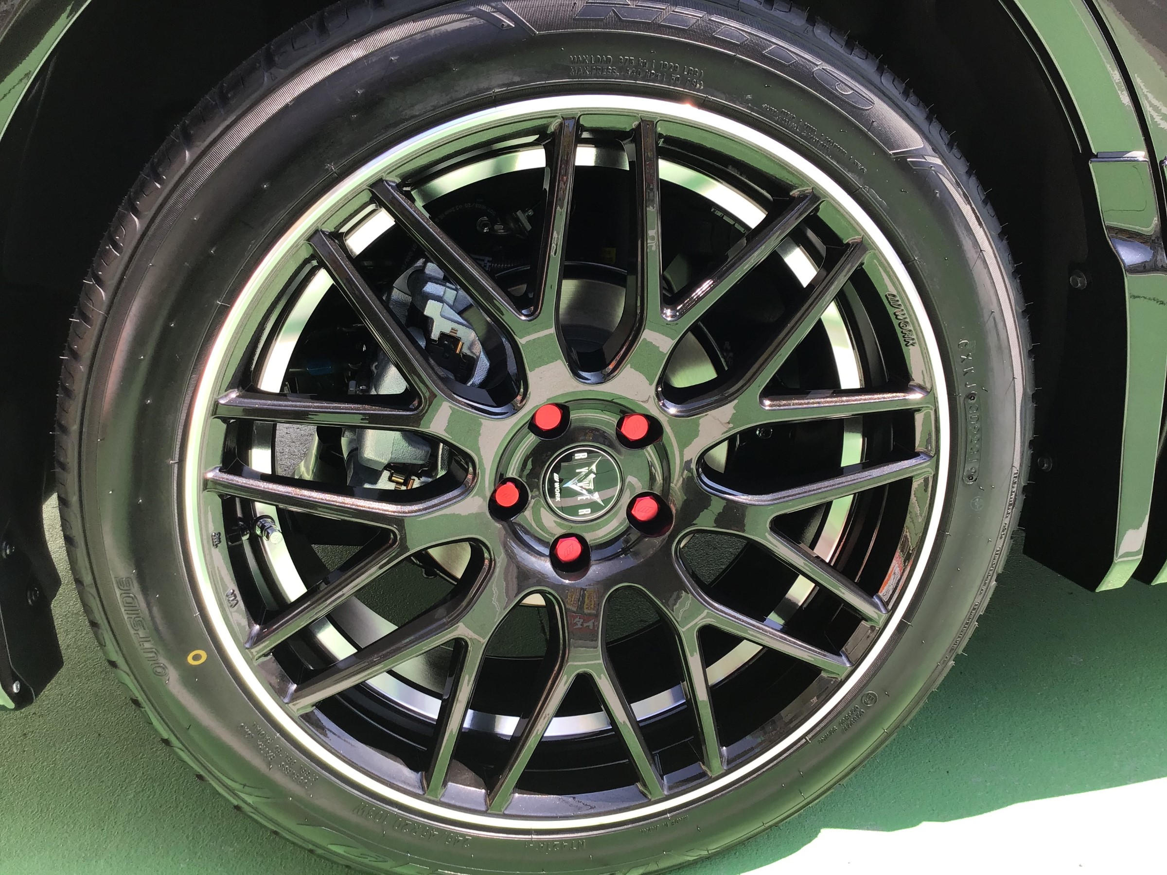 80系ハリアー WORK RYVER M009お取り付け | 店舗おススメ情報 | タイヤ館 彦根（滋賀県）