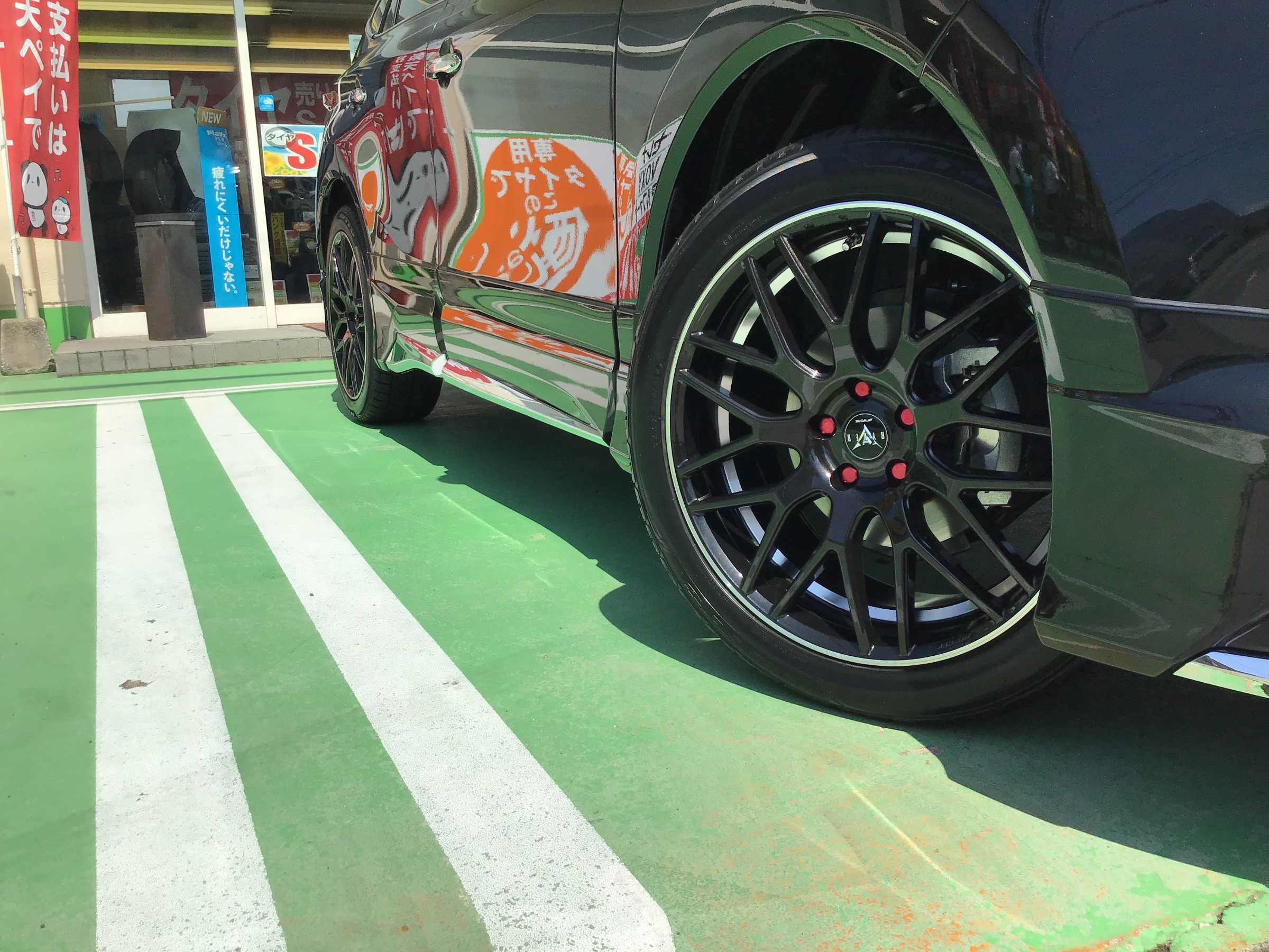 80系ハリアー WORK RYVER M009お取り付け | 店舗おススメ情報 | タイヤ館 彦根（滋賀県）