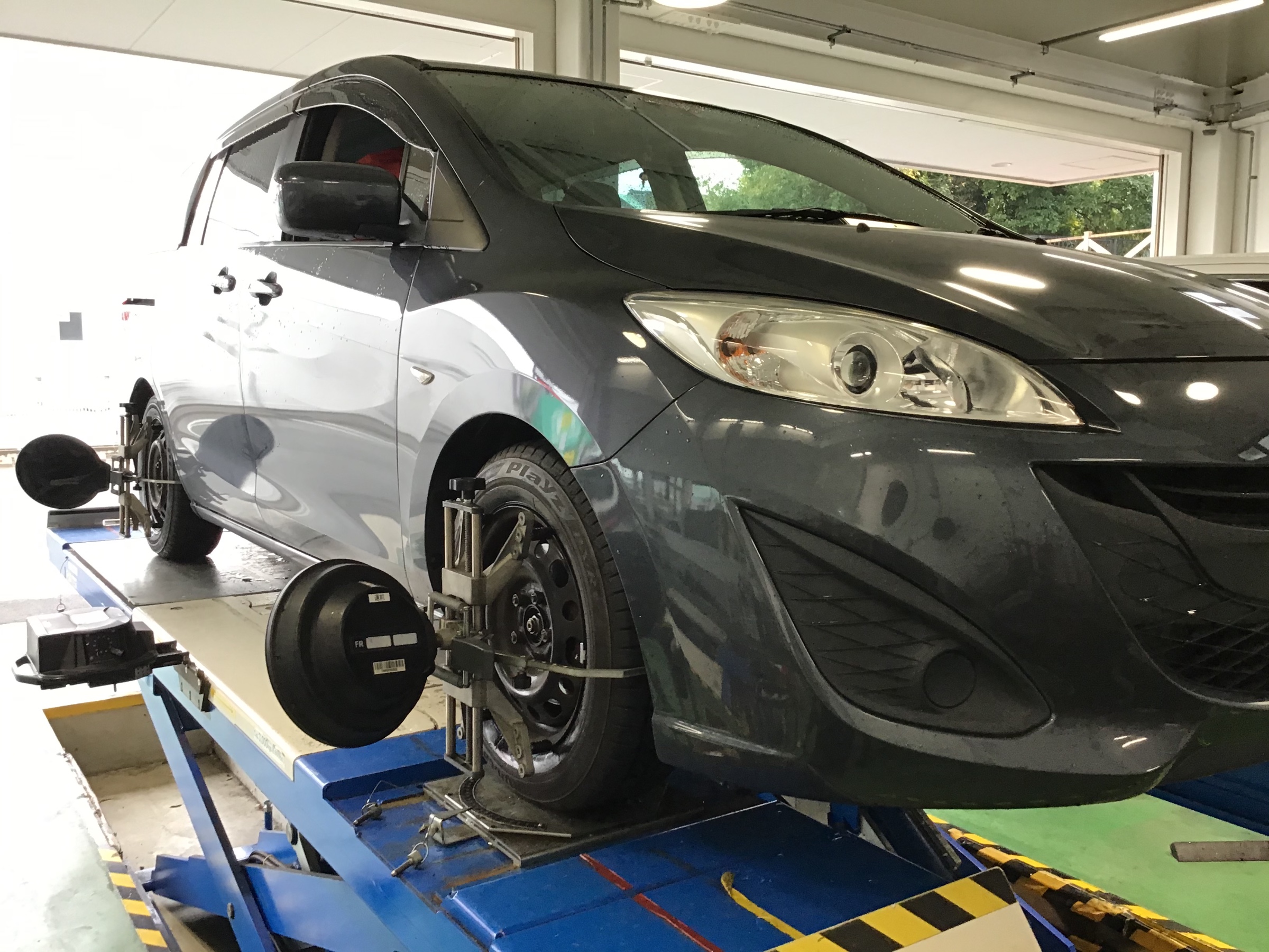 CFEFW プレマシー タイヤ交換 アライメント | 店舗おススメ情報 | タイヤ館 豊橋向山（愛知県）