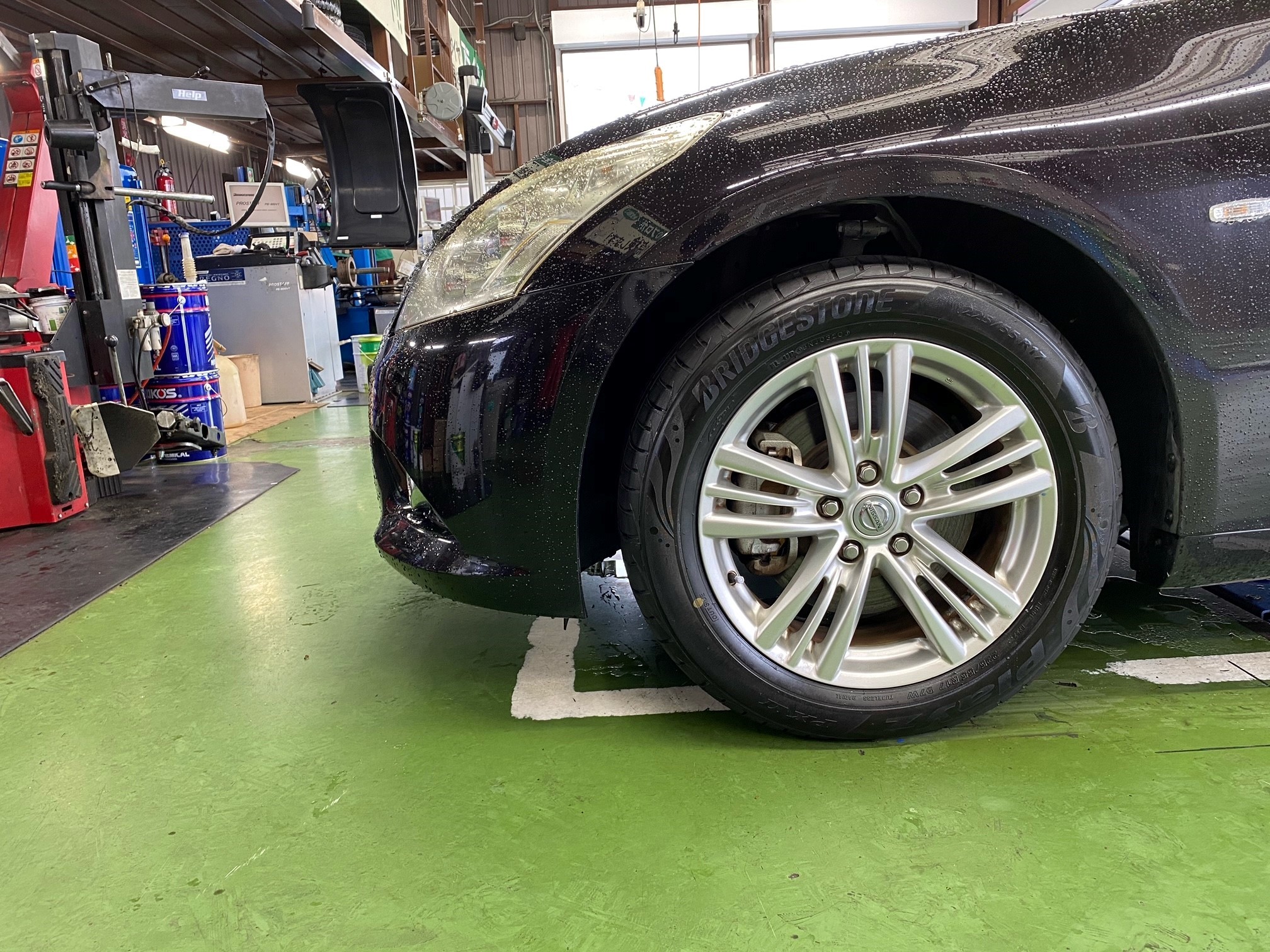 【ニッサン・スカイライン・NV36】タイヤ交換 / プレイズPXⅡ | 店舗おススメ情報 | タイヤ館 うしく上柏田（茨城県）